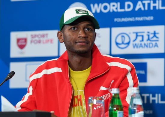 Qatari High Jumper Mutaz Essa Barshim Editorial Stock Photo - Stock ...
