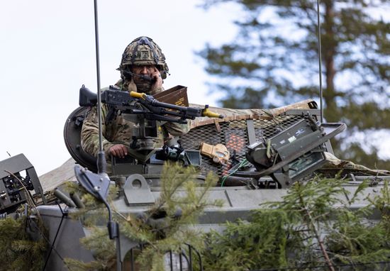 Soldiers Take Part Army Mechanized Exercise Editorial Stock Photo ...