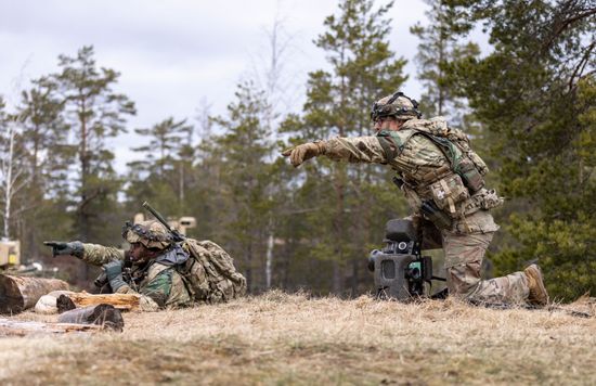 Soldiers Take Part Army Mechanized Exercise Editorial Stock Photo ...