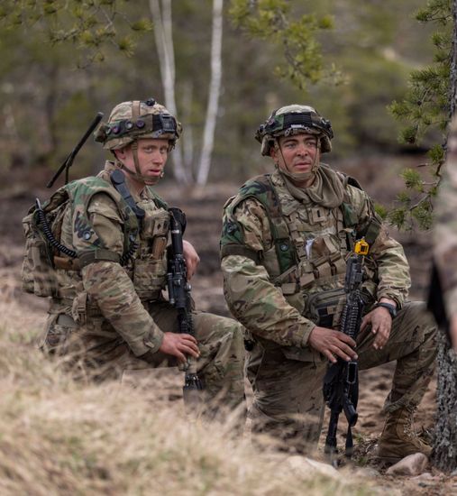 Soldiers Take Part Army Mechanized Exercise Editorial Stock Photo ...