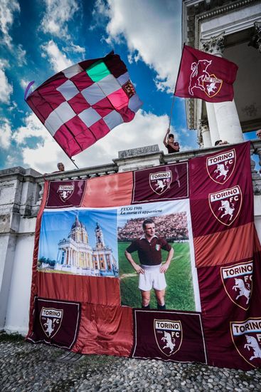 Fc Torino Supporters Waves Flag During Editorial Stock Photo - Stock ...