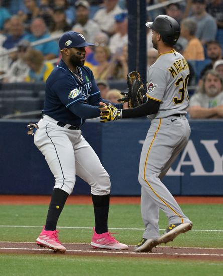 Tampa Bay Rays First Baseman Yandy Editorial Stock Photo - Stock Image ...