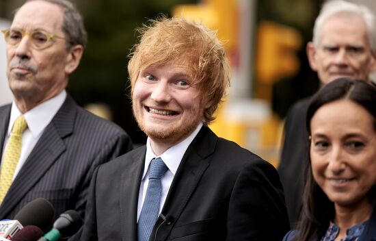 Musician Ed Sheeran C Smiles While Editorial Stock Photo - Stock Image ...
