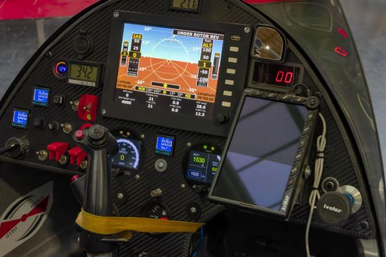Modern Pilot Instrument Panels Displays Cockpit Editorial Stock Photo ...