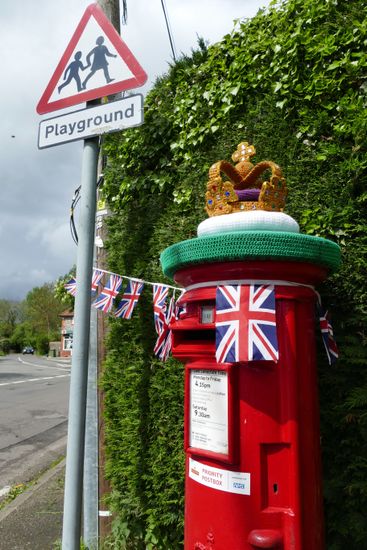 Coronation Crown Post Box Topper Has Editorial Stock Photo - Stock ...