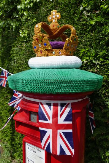 Coronation Crown Post Box Topper Has Editorial Stock Photo - Stock ...