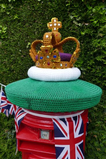 Coronation Crown Post Box Topper Has Editorial Stock Photo - Stock ...