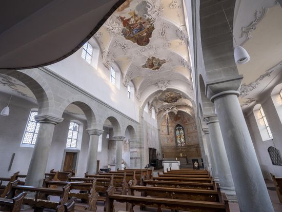 Interior Painted Ceiling Vault Catholic Parish Editorial Stock Photo ...