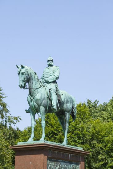 Equestrian Monument Emperor Wilhelm Kiel Castle Editorial Stock Photo ...