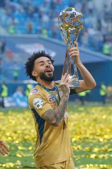 Claudinho Zenit St Petersburg Celebrates Trophy Editorial Stock Photo ...