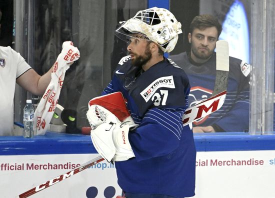 Goalkeeper Sebastian France During 2023 Iihf Editorial Stock Photo ...