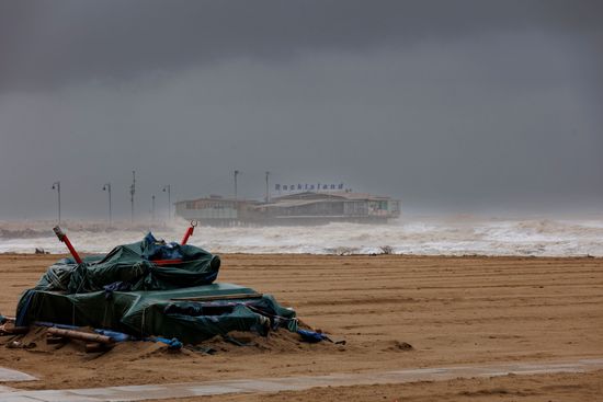Rimini Beach Rivers Exceptional Flooding Puts Editorial Stock Photo ...