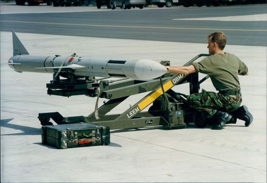 Armourer Prepares Skyflash Air Air Missile Editorial Stock Photo ...