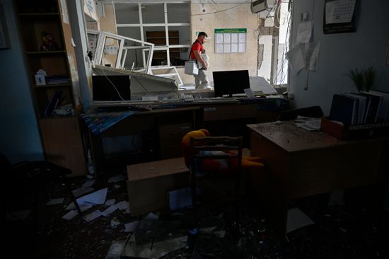 Man Walks Past Reception Desk Damaged Editorial Stock Photo - Stock ...
