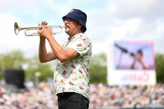 Simon Finch Barmy Army Trumpeter Entertains Editorial Stock Photo ...