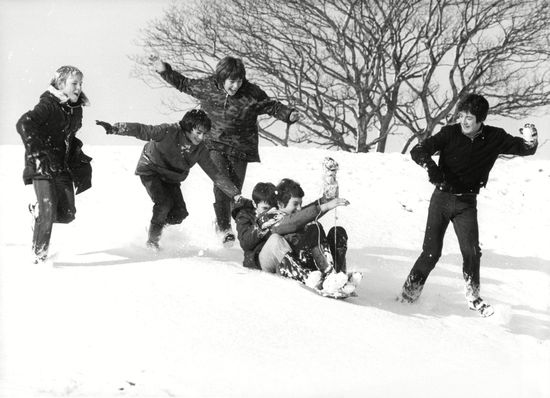 Winter Snow Scene Congleton Cheshire Children Editorial Stock Photo ...