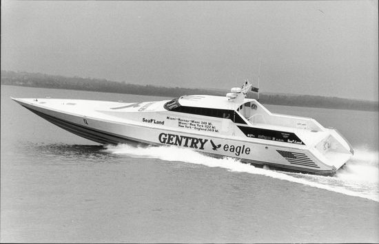 Powerboat Gentry Eagle Pictured Speed 1988 Editorial Stock Photo ...