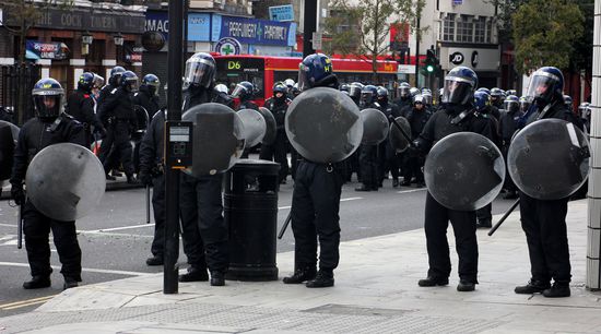Riot Police Hackney Editorial Stock Photo - Stock Image | Shutterstock