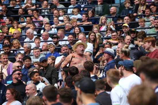 Tottenham Fan Directing Fellow Fans On Editorial Stock Photo - Stock ...