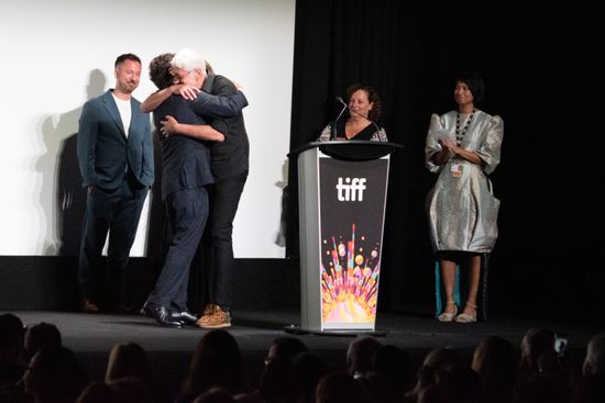 Producer Niv Fichman Embraces Director Atom Editorial Stock Photo ...
