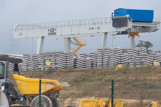 Stacks Concrete Tunnel Segments Hs2 South Editorial Stock Photo - Stock ...