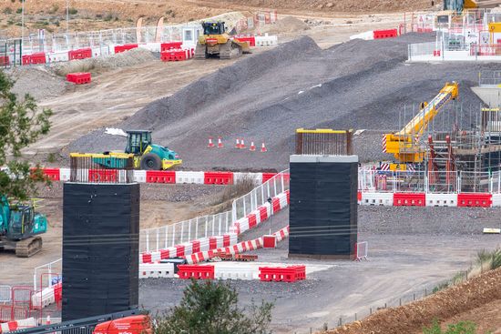Construction Hs2 High Speed Rail 2 Editorial Stock Photo - Stock Image ...