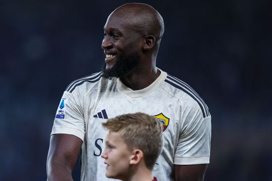 Romelu Lukaku Roma Smiling During Serie Editorial Stock Photo - Stock ...