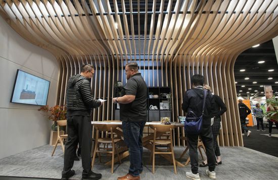 People Visit Booth Home Renovation Ideas Editorial Stock Photo - Stock ...