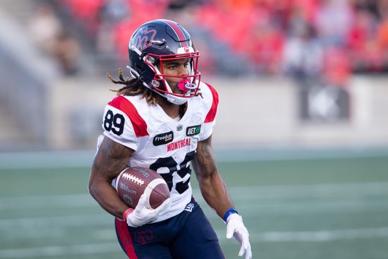 Montreal Alouettes Wide Receiver James Letcher Editorial Stock Photo ...