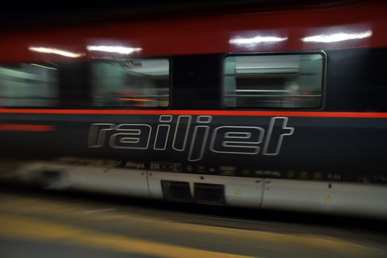 Railjet Express Train Obb Departs Budapest Editorial Stock Photo ...