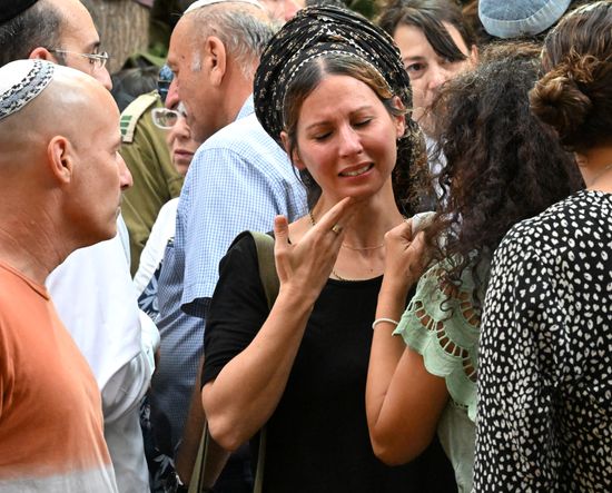 Woman Mourns Funeral Col Roi Levy Editorial Stock Photo - Stock Image ...
