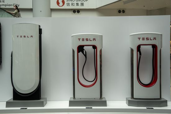 Tesla V4 Supercharger V3 Supercharger V2 Editorial Stock Photo - Stock ...