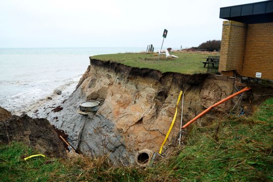 View On Subsided Cliff After Storm Editorial Stock Photo - Stock Image ...