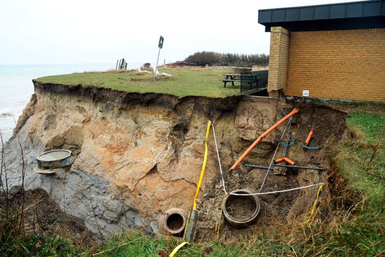 View On Subsided Cliff After Storm Editorial Stock Photo - Stock Image ...