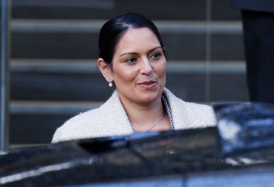 Dame Priti Patel Leaves Covid 19 Editorial Stock Photo - Stock Image ...