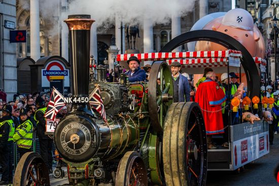 Worshipful Company Paviors Traction Engine Lord Editorial Stock Photo ...