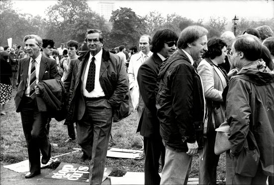 Dennis Healy Len Murray Walk Past Editorial Stock Photo - Stock Image ...