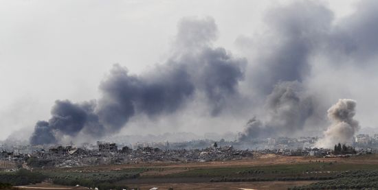 Israeli Idf Bombing Attacks During Fighting Editorial Stock Photo ...