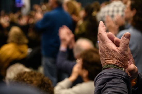 People Clap Their Handsas Members Kibbutz Editorial Stock Photo - Stock ...