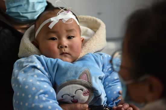 7monthold Baby Receiving Infusion Treatment Department Editorial Stock ...