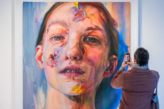 Skene 2023 Ekkyklema By Jenny Saville Editorial Stock Photo - Stock ...