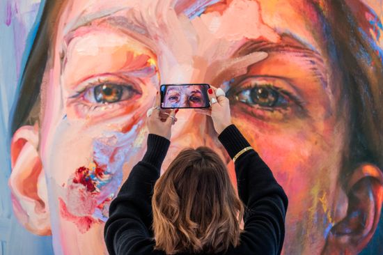 Skene 2023 Ekkyklema By Jenny Saville Editorial Stock Photo - Stock ...