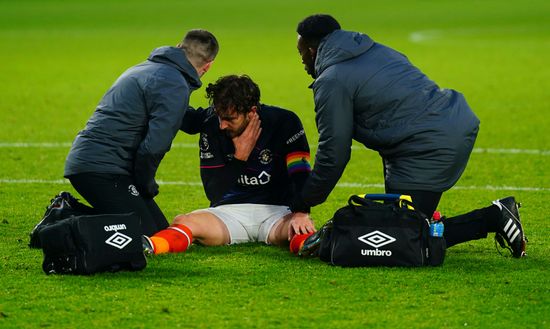 Tom Lockyer Luton Town Treated Injury Editorial Stock Photo - Stock ...