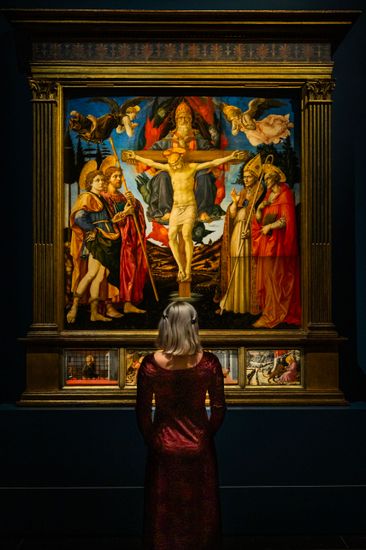 Pistoia Trinity Altarpiece 145560 Pesellino Renaissance Editorial Stock ...