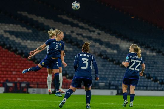 Nicola Docherty Scotland Wins Header During Editorial Stock Photo ...