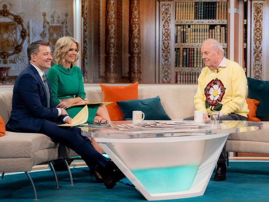 Ben Shephard Charlotte Hawkins Gyles Brandreth Editorial Stock Photo ...