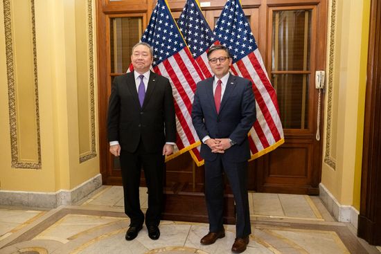 House Speaker Mike Johnson Rla Talks Editorial Stock Photo - Stock ...