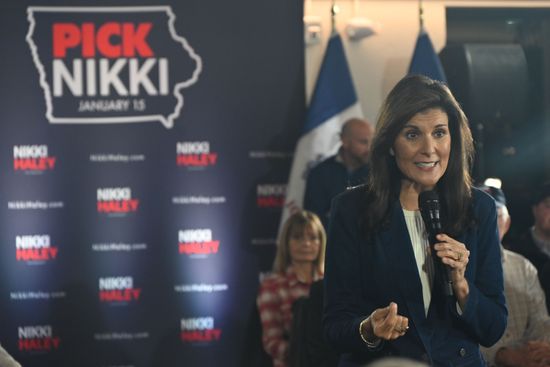 Nikki Haley Delivering Remarks Pick Nikki Editorial Stock Photo - Stock ...