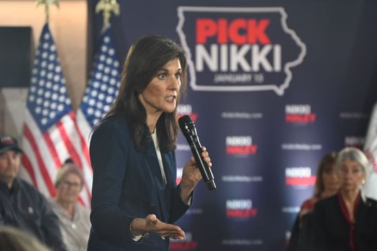 Nikki Haley Delivering Remarks Pick Nikki Editorial Stock Photo - Stock ...