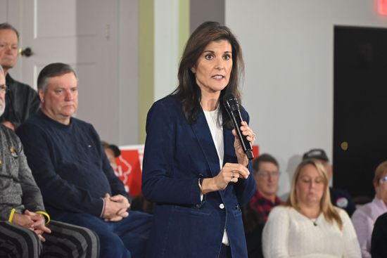 Nikki Haley Delivering Remarks Pick Nikki Editorial Stock Photo - Stock ...